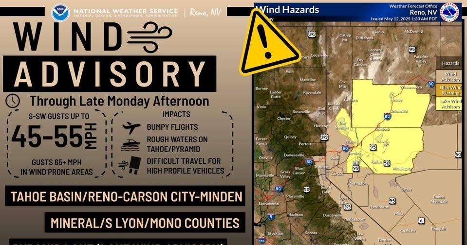 Strong winds cause hazardous travel conditions along I-580, especially ...