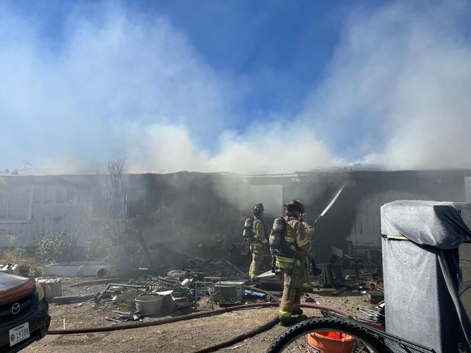 Wildfire contained in Topaz Ranch Estates; One person hospitalized for ...