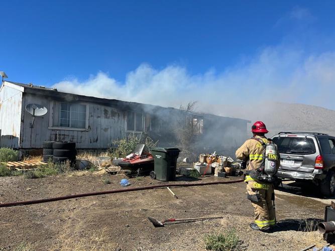 Wildfire contained in Topaz Ranch Estates; One person hospitalized for ...