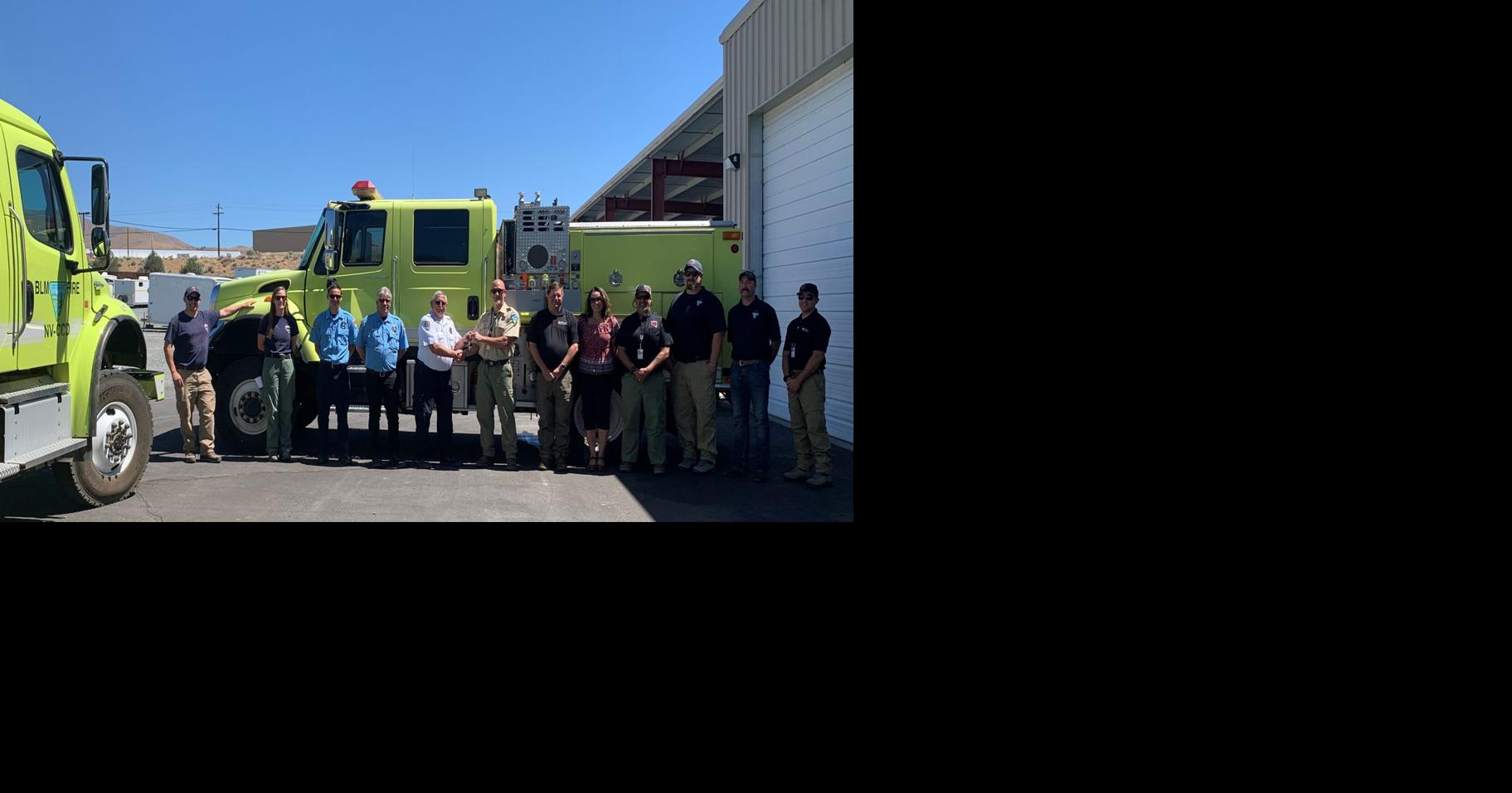 Carson City District Fire and Aviation transfers fire engine to Pyramid ...