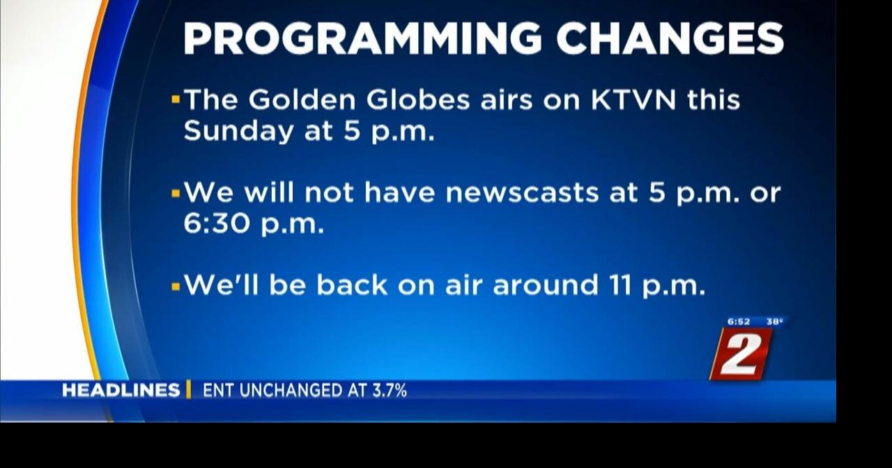 Sunday Programming Changes | News | 2news.com