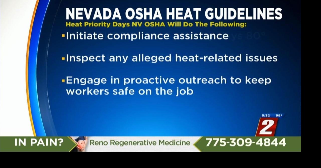NV OSHA sending Inspectors for "high risk" heat illness | Footwear ...