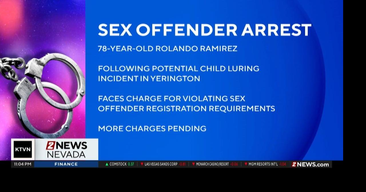 Convicted sex offender arrested in Yerington after possible child ...