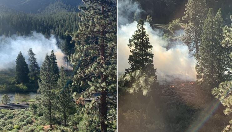 No Injuries Reported After Small Brush Fire Near Verdi | News | 2news.com