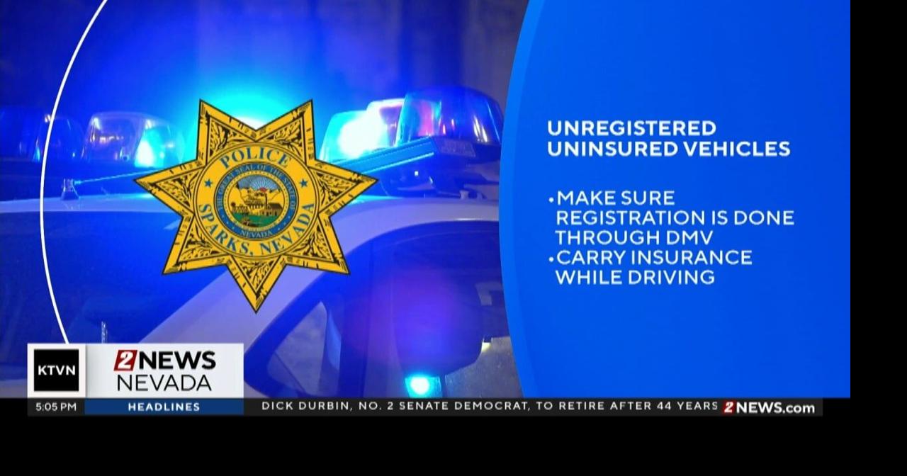 Drive legal, stay safe: Sparks Police crack down on unregistered ...