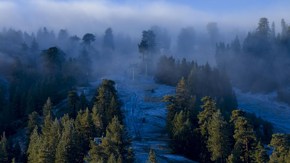 Big Bear Mountain Resort saw its first snow of the season | Photo ...