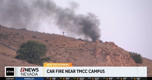 Investigation underway after car fire near TMCC in north Reno | Local ...