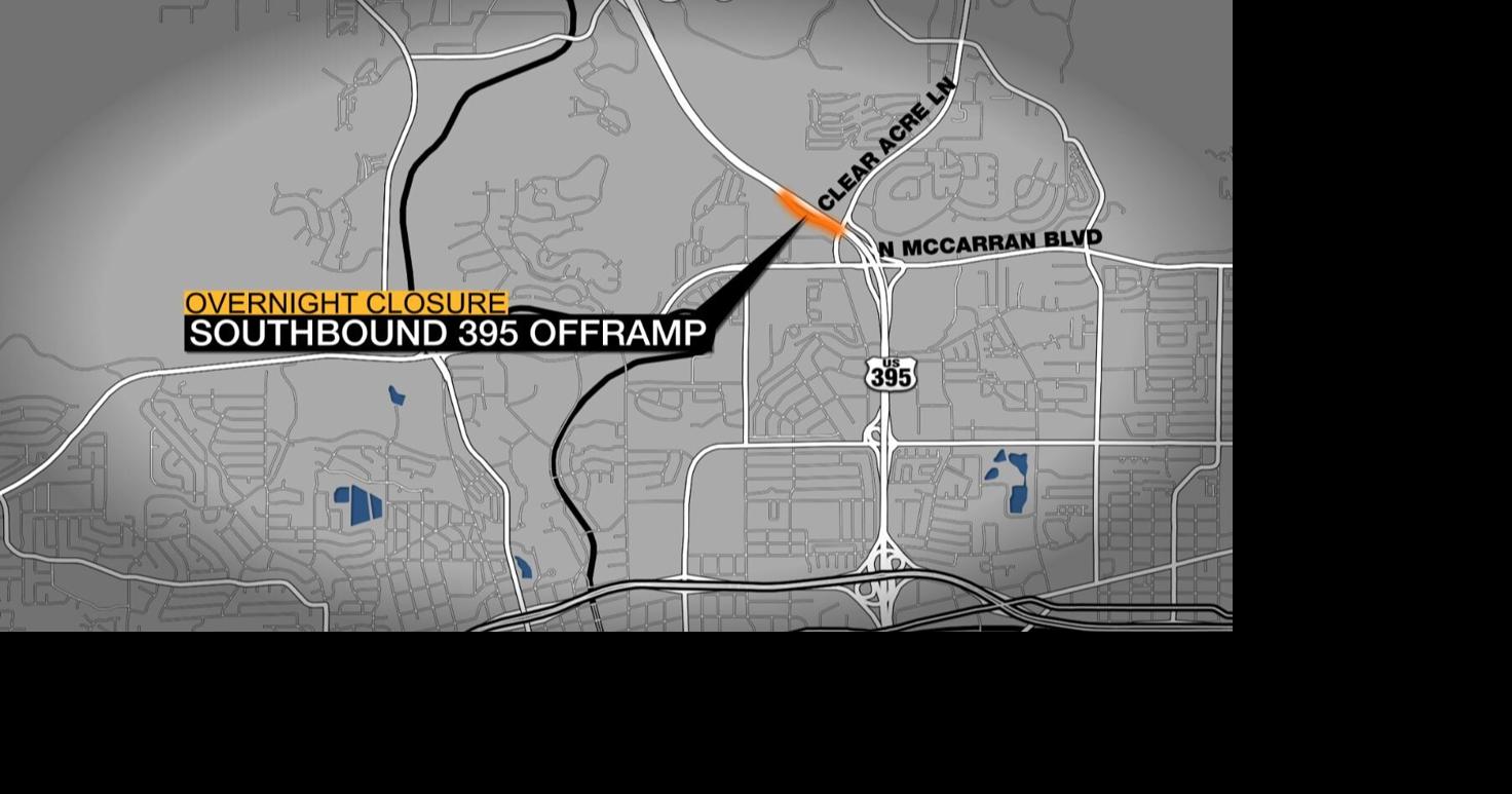 Ramp closures, lane shifts coming for Highway 395 south near McCarran ...