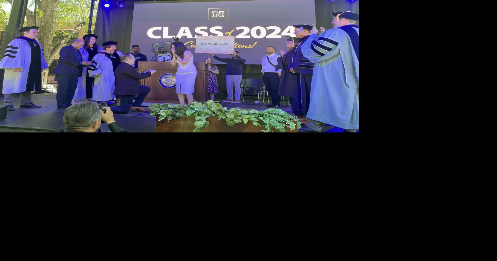 UNR Graduate Proposes During Commencement Ceremony | News | 2news.com