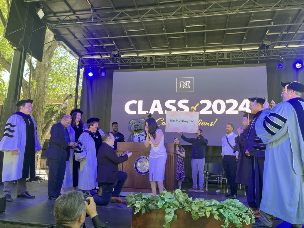 UNR Graduate Proposes During Commencement Ceremony | News | 2news.com