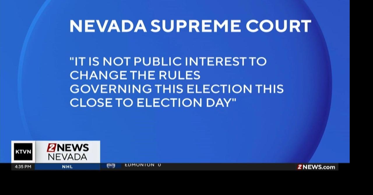 Nevada Supreme Court Rules Mail In Ballots Without Postmarks Can Be