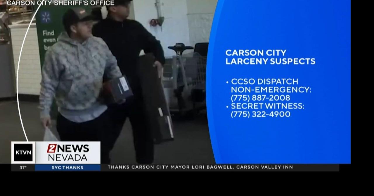Carson City Sheriff's Office looking for identification | Local News ...