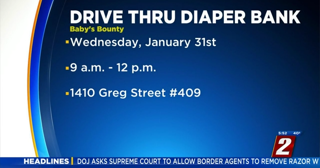 Drive Thru Diaper Bank | News | 2news.com