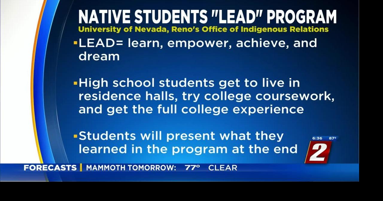 UNR Hosting native Students “LEAD” Program | News | 2news.com