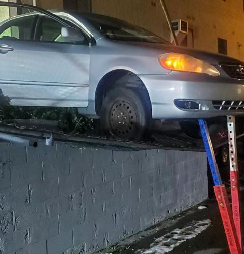 Fire Crews Rescue Driver After Car Goes Off Ledge in Reno | News ...
