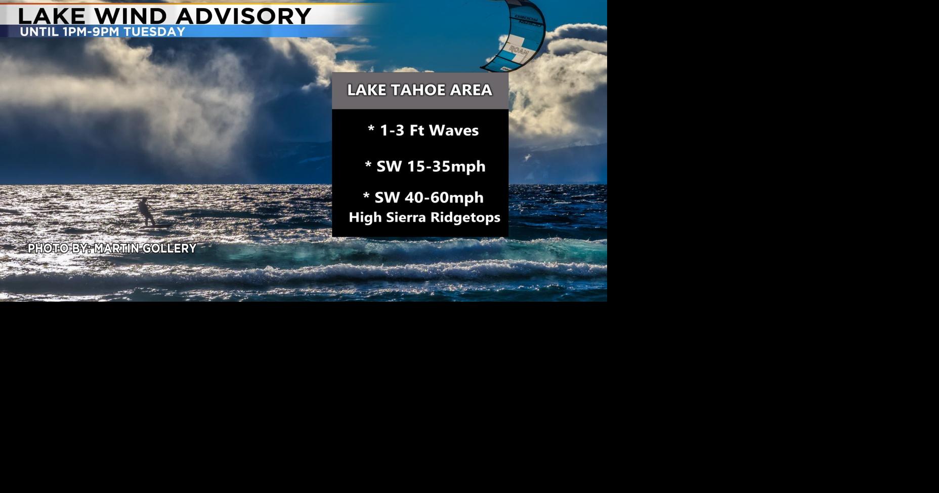 Area Lake Wind Advisory Goes Into Effect at 1 pm Tuesday | News | 2news.com