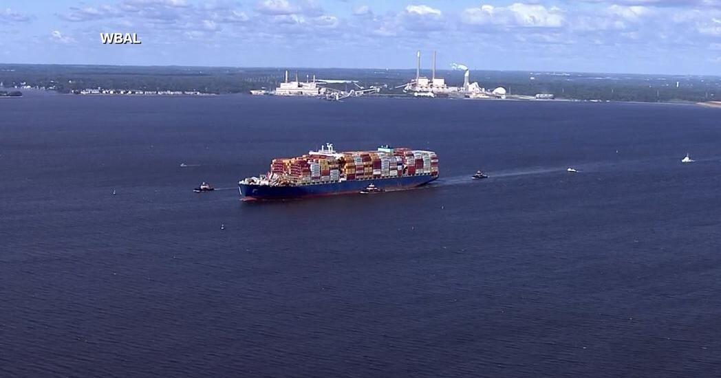 Dali Cargo Ship Leaves Baltimore for Virginia, Nearly Three Months ...