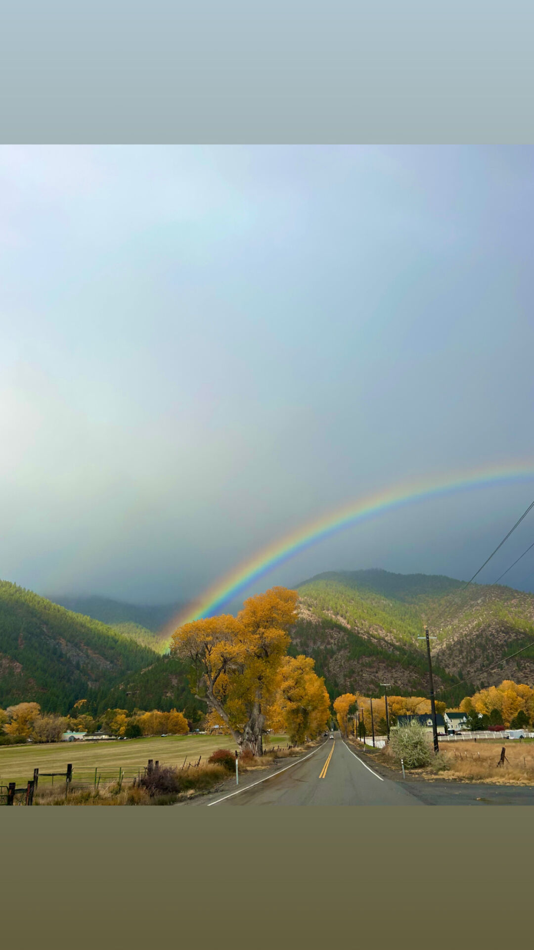 Sunday morning - silver lining of a double rainbow and the beautiful ...