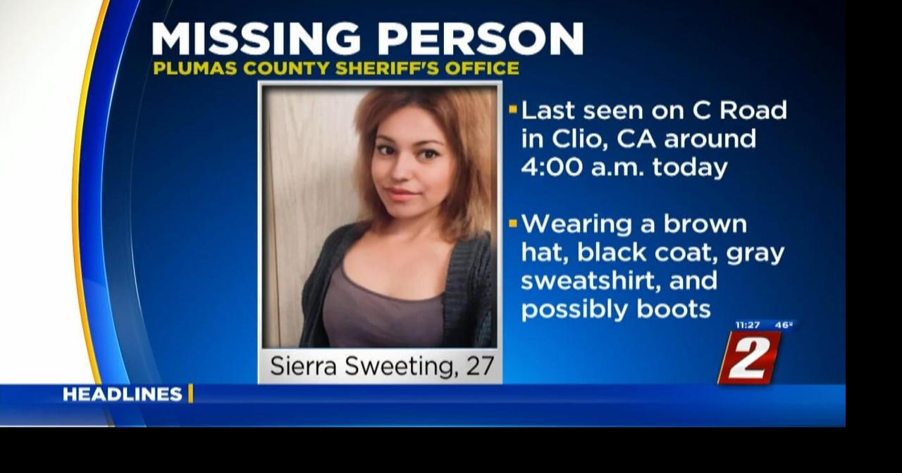 Missing Woman From Plumas County News