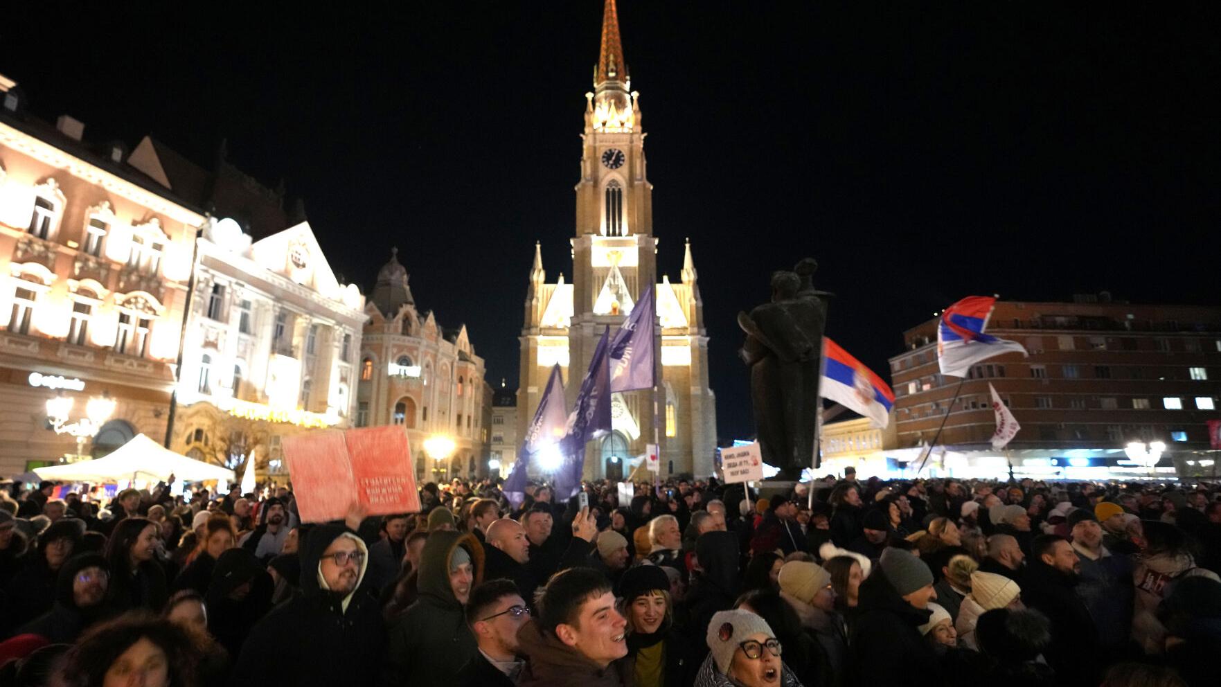 Thousands rally in Serbia as students vow to lead on fight against ...