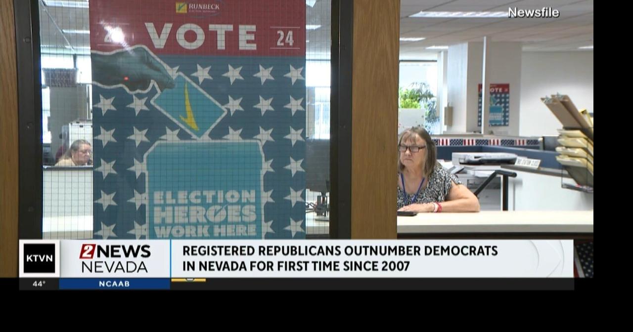 Registered Republicans outnumber registered Democrats in Nevada ...