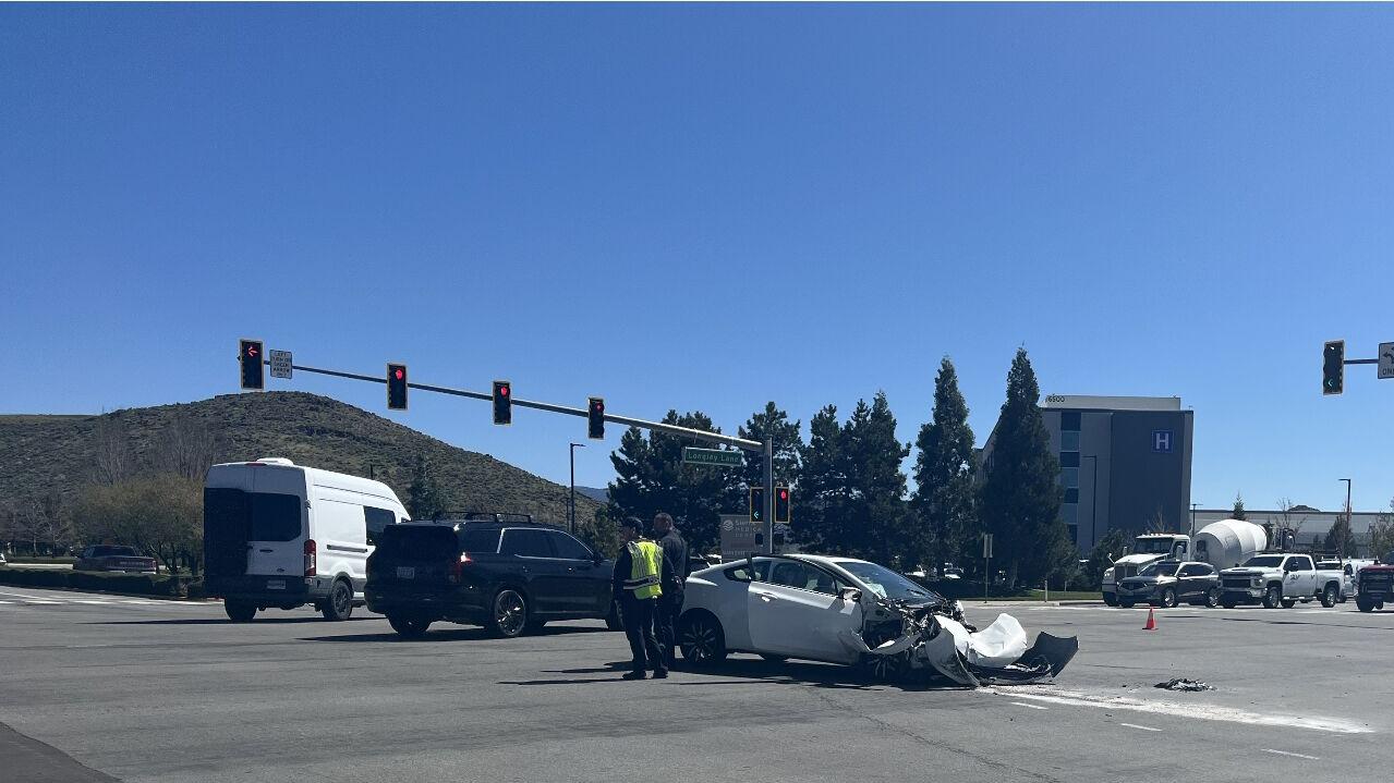 Crash at Double R Blvd. and Longley Lane impacts traffic in south Reno ...