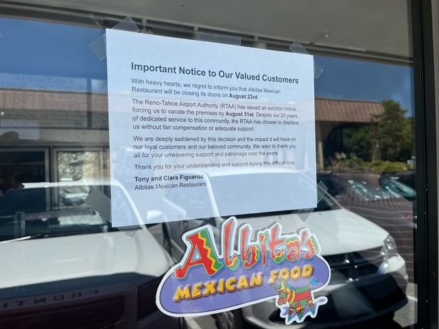 Albitas Restaurant to Close in August to Make Way for New RNO Ground ...