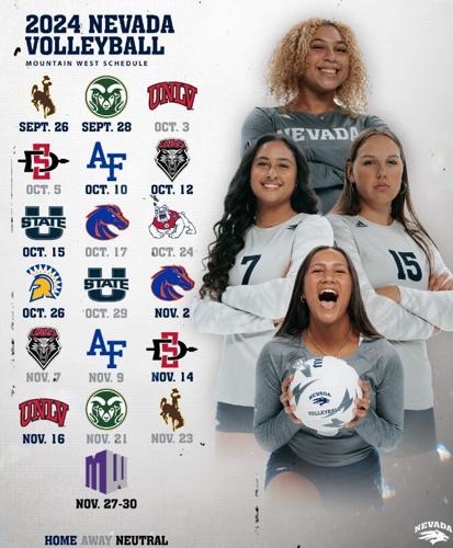 Nevada Volleyball Announces 2024 Mountain West Schedule | News | 2news.com