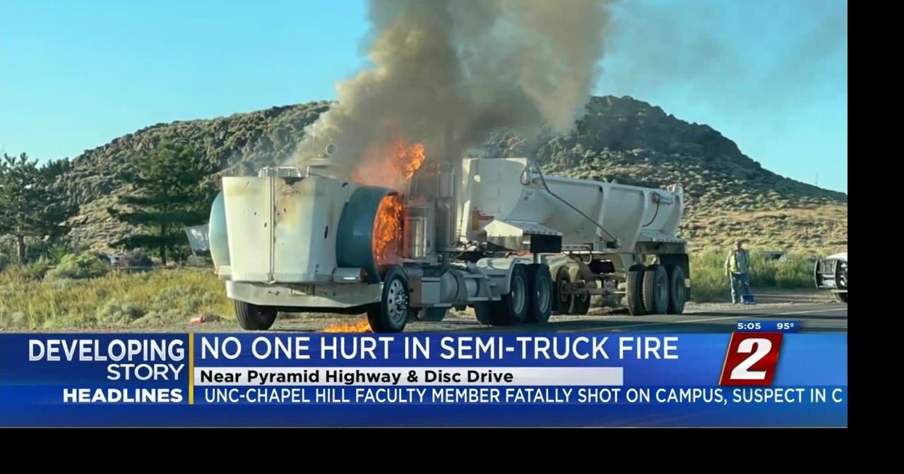 Semi Truck Catches Fire in Sparks on Monday Morning | News | 2news.com