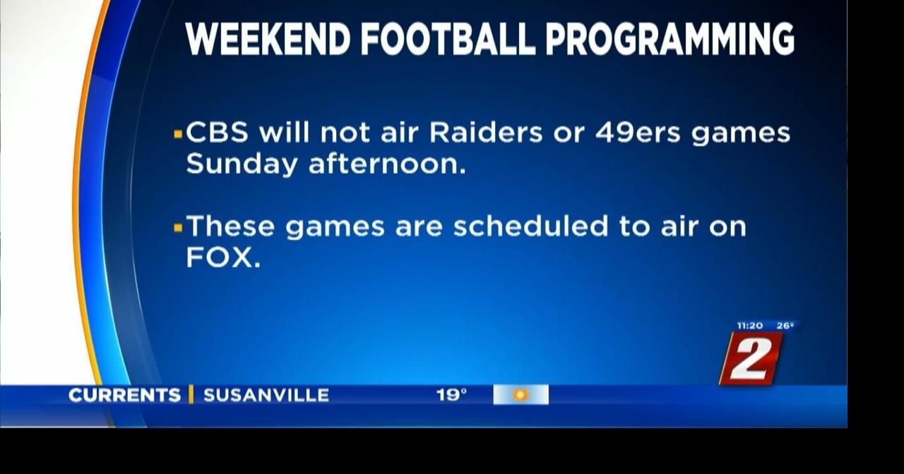 Weekend Football Programming | Sports | 2news.com