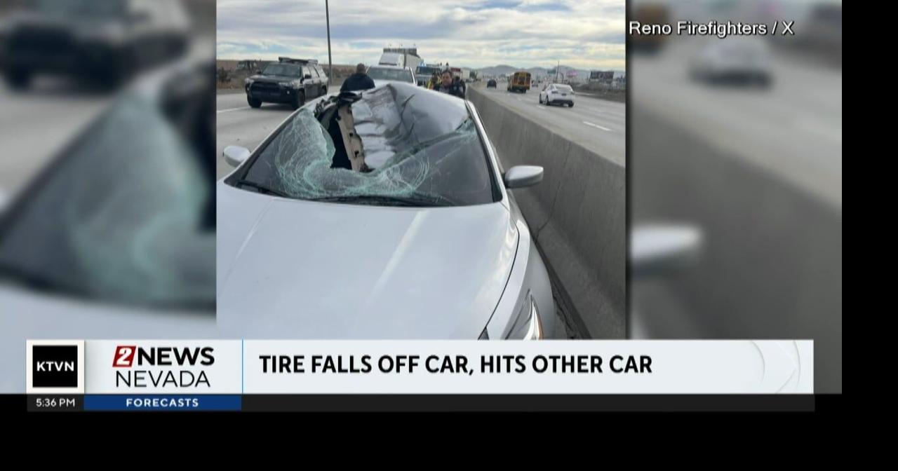 Fallen Car Tire Hits Another Car | News | 2news.com