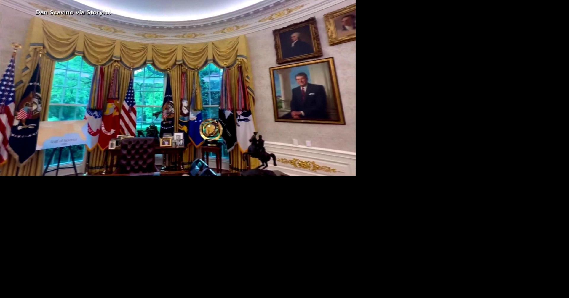 Look at newly renovated Oval Office in 360-degree video | Videos ...