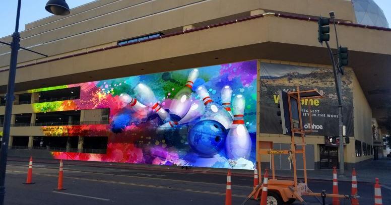 Mural project begins at National Bowling Stadium | Local News | 2news.com