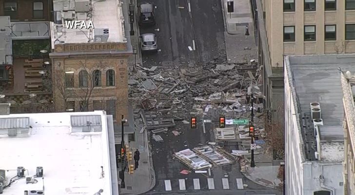 Explosion at Texas Hotel Injures 21, Scatters Debris Across Downtown ...