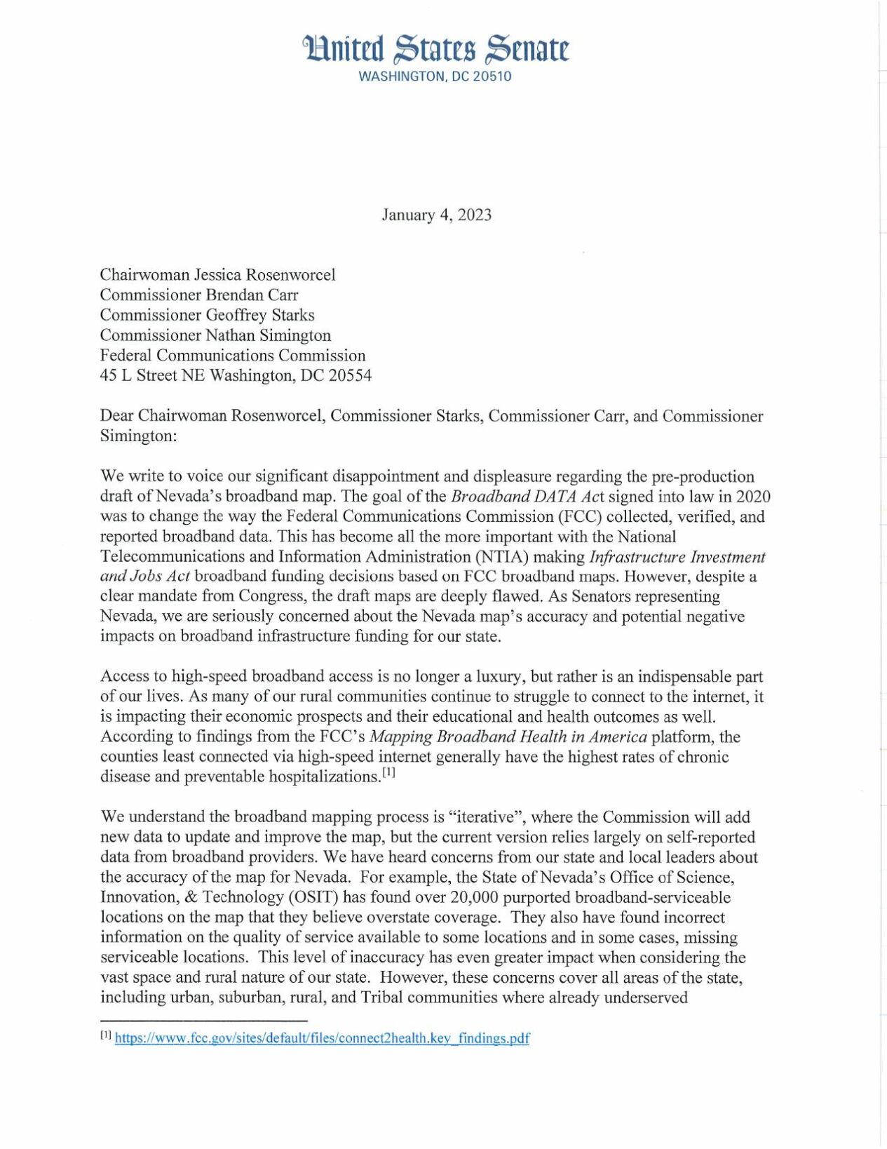 Nevada Senators Send Letter Urging FCC to Fix 'Deeply Flawed' Broadband ...