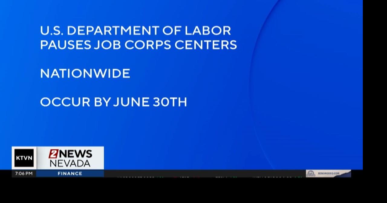 U.S. Department of Labor pausing Job Corps nationwide, Senator Rosen ...