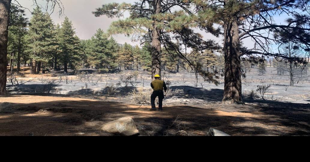 Davis Fire crews to patrol containment lines; 5,824-acres, 92% ...