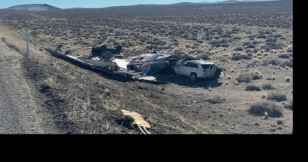 Two hospitalized after motorhome runs off road and rolls over in Lyon ...