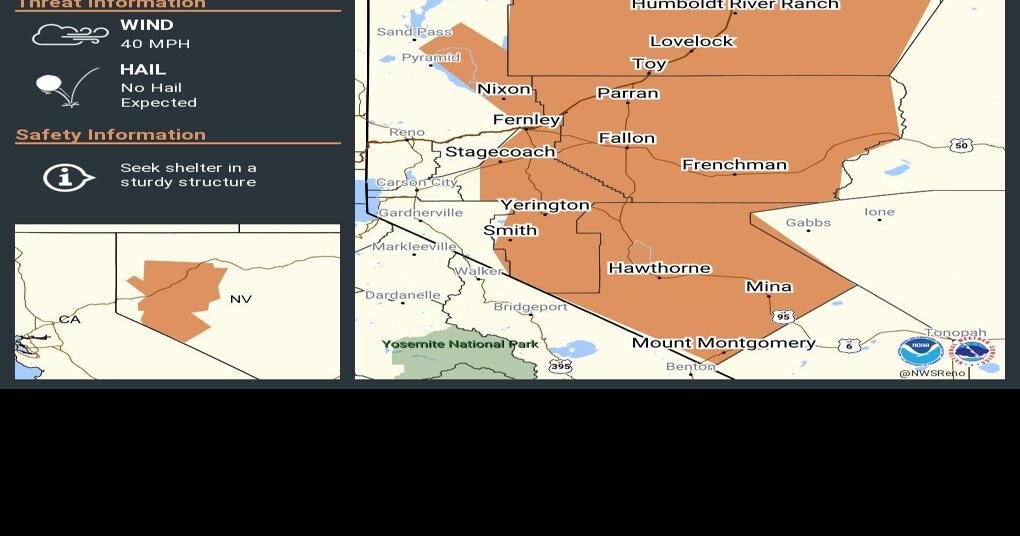 National Weather Service Extends Special Weather Statement for Fernley ...