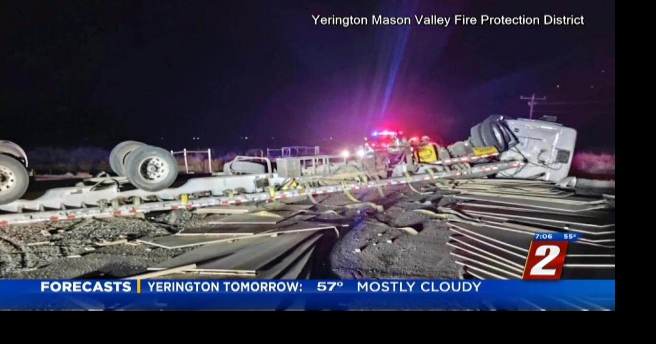 Semi Rollover in Yerington | News | 2news.com