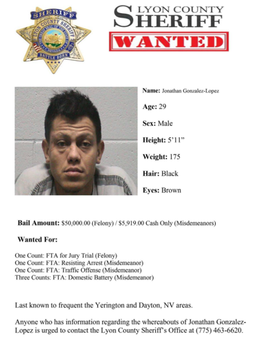 Man Wanted By The Lyon County Sheriffs Office News