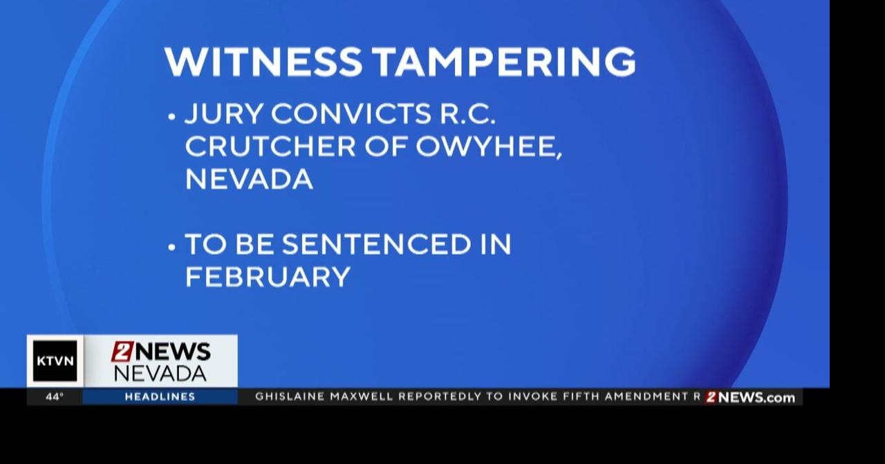 Federal jury convicts Owyhee man of witness tampering | Local News ...