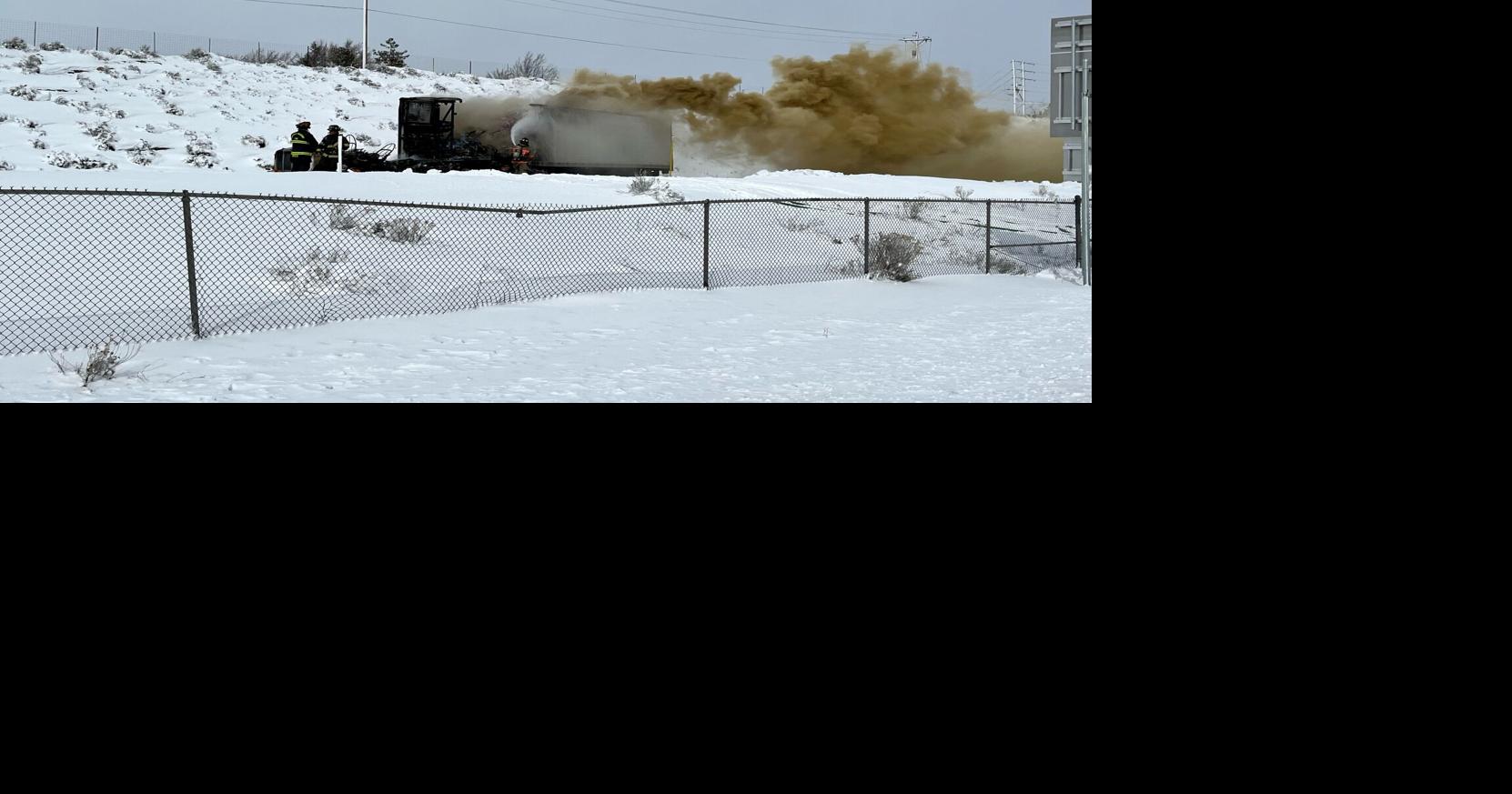 Firefighters on Scene of Semi-Truck Fire near Mogul | News | 2news.com