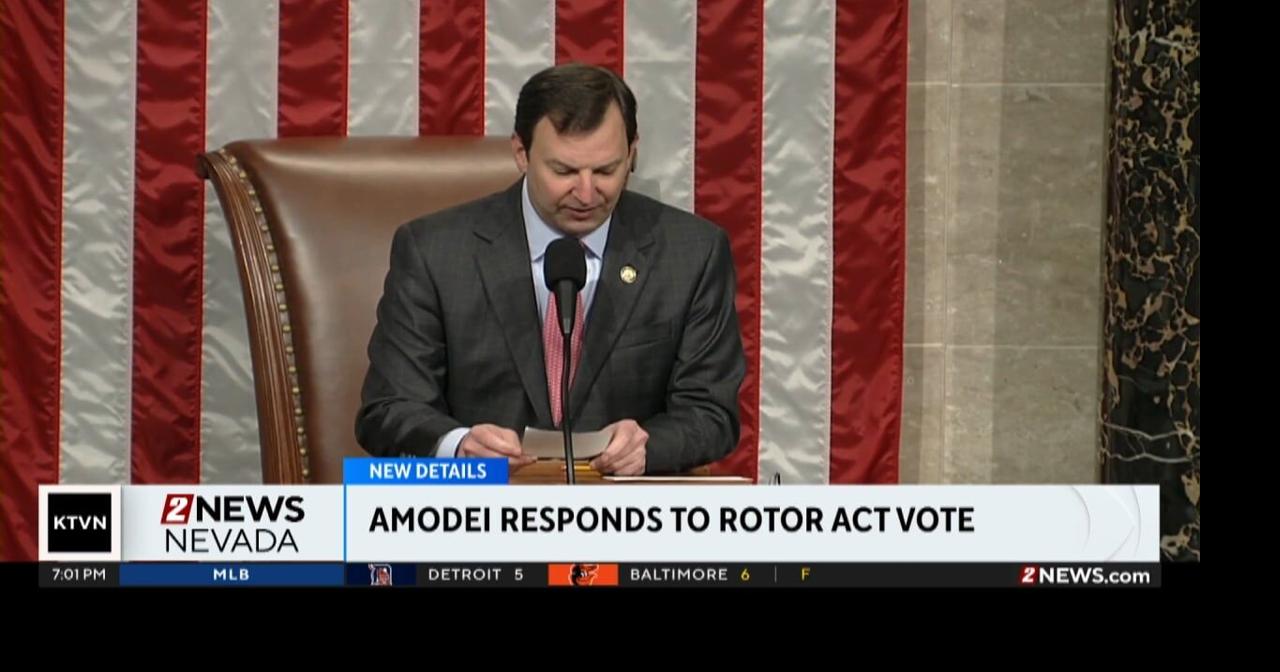 Nevada Rep. Mark Amodei responds after voting against the Rotor Act ...
