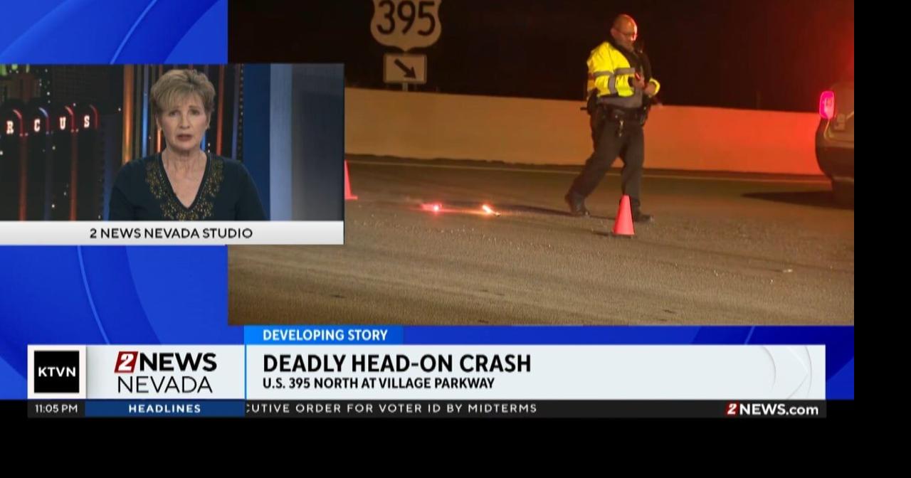 Lanes of U.S. 395 are closed after a deadly head-on crash south of ...