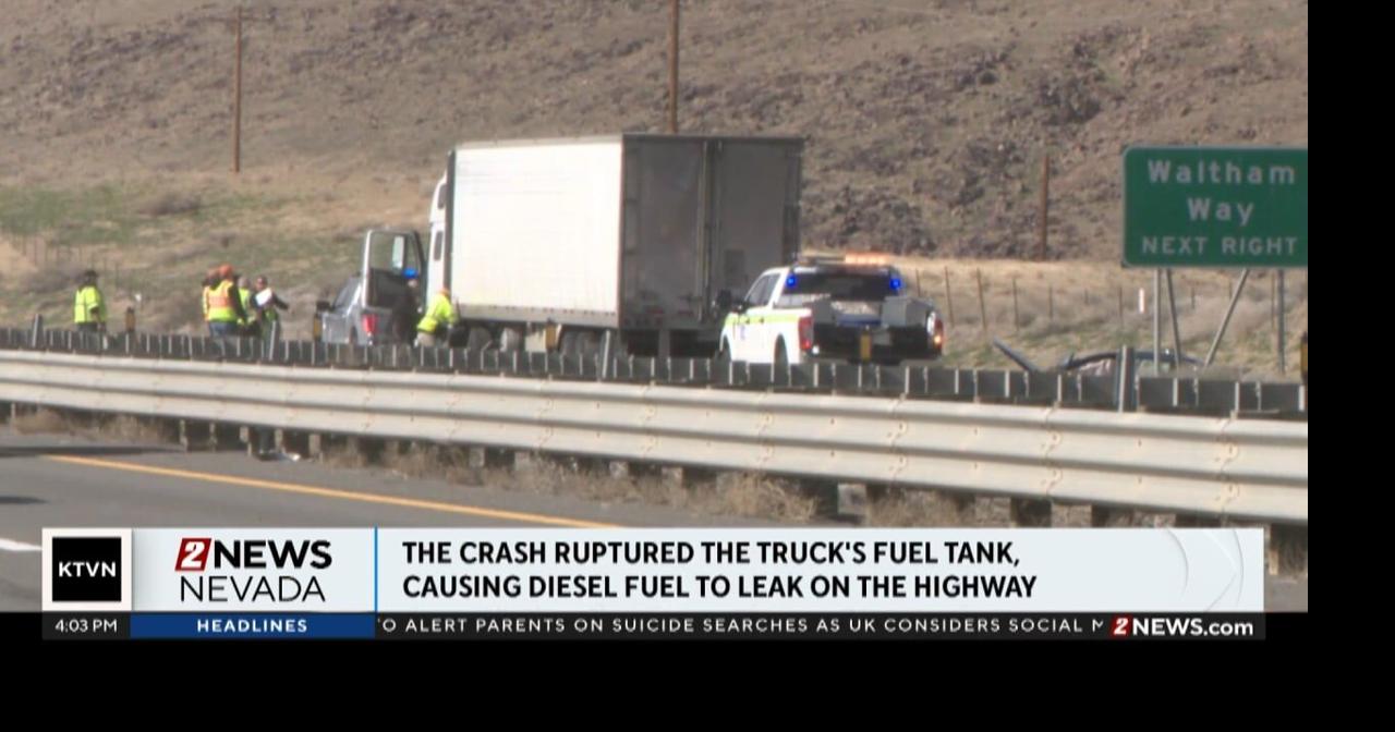 Nevada State Police investigating crash between a car and semi on ...