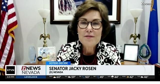 Senator Jacky Rosen talks about reelection, the next Congress and ...
