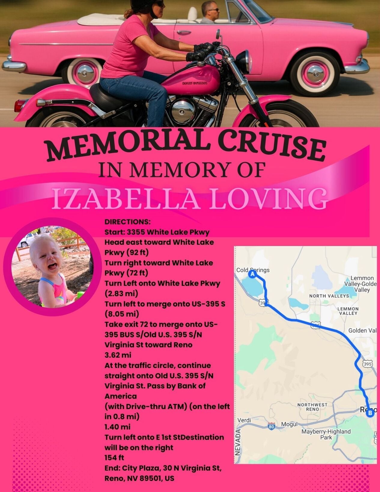 Memorial cruise to honor Izabella Loving planned from Cold Springs to ...
