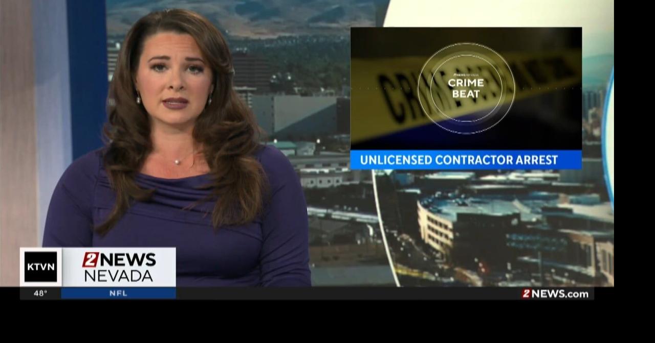 Unlicensed contractor arrested in Nevada on outstanding warrants ...