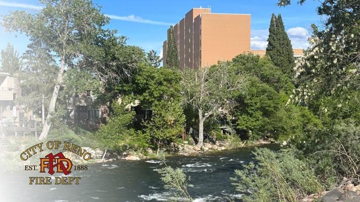Reno Fire Department WET Team assists swimmer at Barbara Bennett Park ...